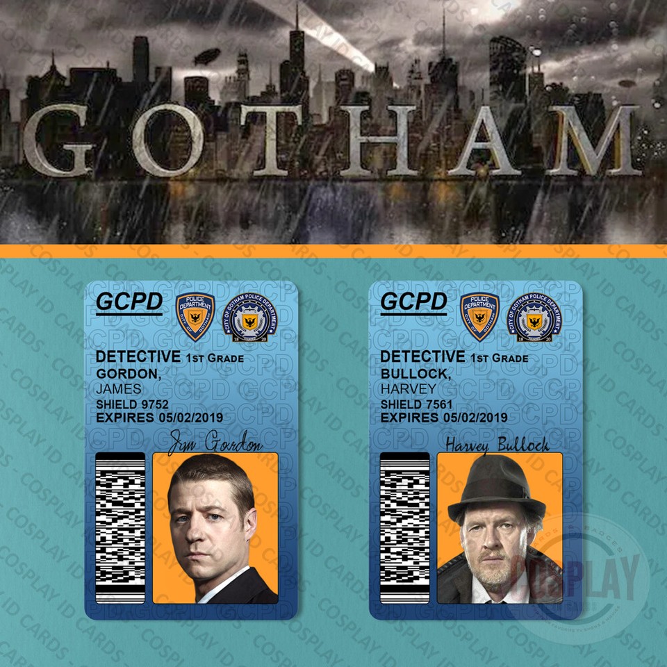 Gotham TV Show | GCPD Jim Gordon Police Badge | Harvey Bullock ...