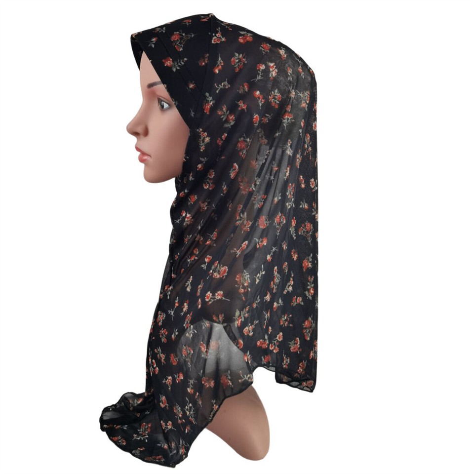 Ramadan Muslim Women Full Cover Hijab Hats Head Scarf Islamic Amira Cap ...