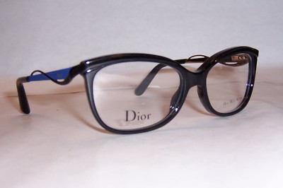 NEW CHRISTIAN DIOR EYEGLASSES CD 3280 8LB BLACK BLUE 53mm RX AUTHENTIC ...