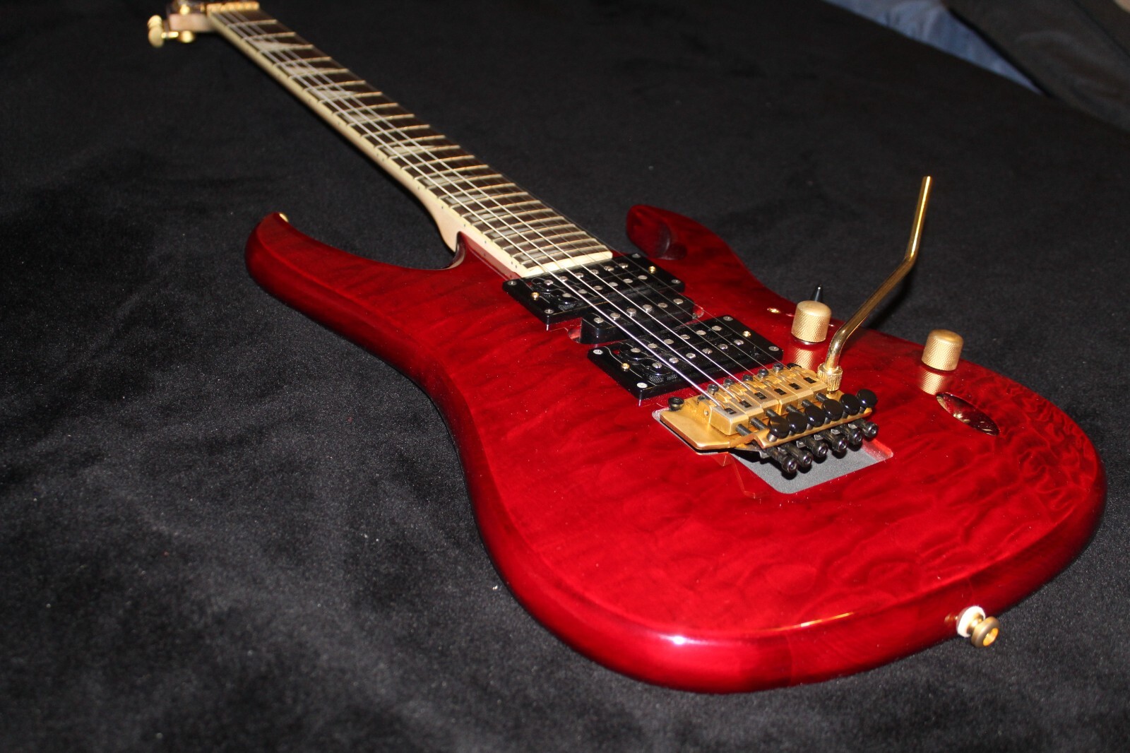 Raven West S-Style Guitar with Floyd Rose/ Quilted Cherry Beautiful ...