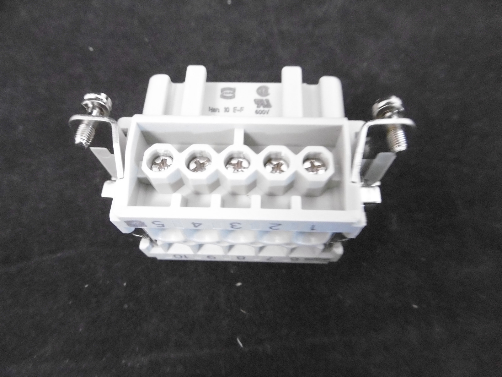 HARTING HAN 10 E-BU-S / Steckereinsatz 10-polig /16 A/500 V 09330102701 ...