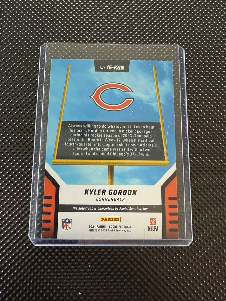 2024 Score - It's Good! Autographs #IG-KGN Kyler Gordon | eBay