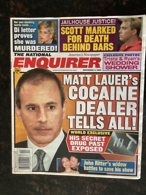 National Enquirer Nov. 4, 2003 Matt Lauer, Lady Di, Scott Peterson | eBay