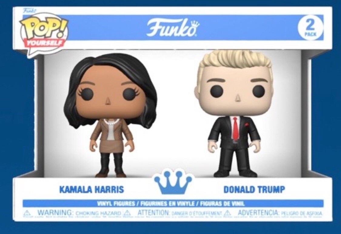 2024 Funko Pop #01 DONALD TRUMP AND KAMALA HARRIS ROAD TO THE WHITE ...
