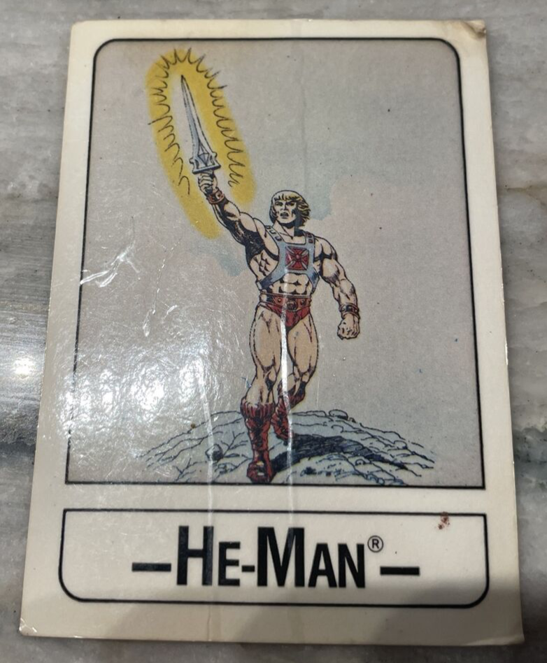 HE-MAN Wonder Bread Trading Card Masters of the Universe 1986 MOTU ...