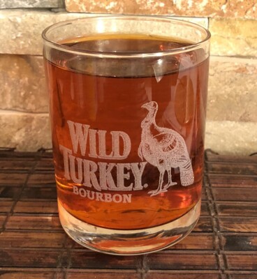 WILD TURKEY BOURBON Collectible Whiskey Glass 8 Oz | eBay