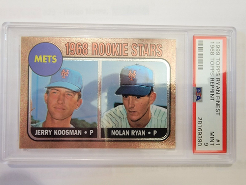 1999 Topps Finest Nolan Ryan #1 RC 1968 Reprint New York Mets PSA 8 | eBay