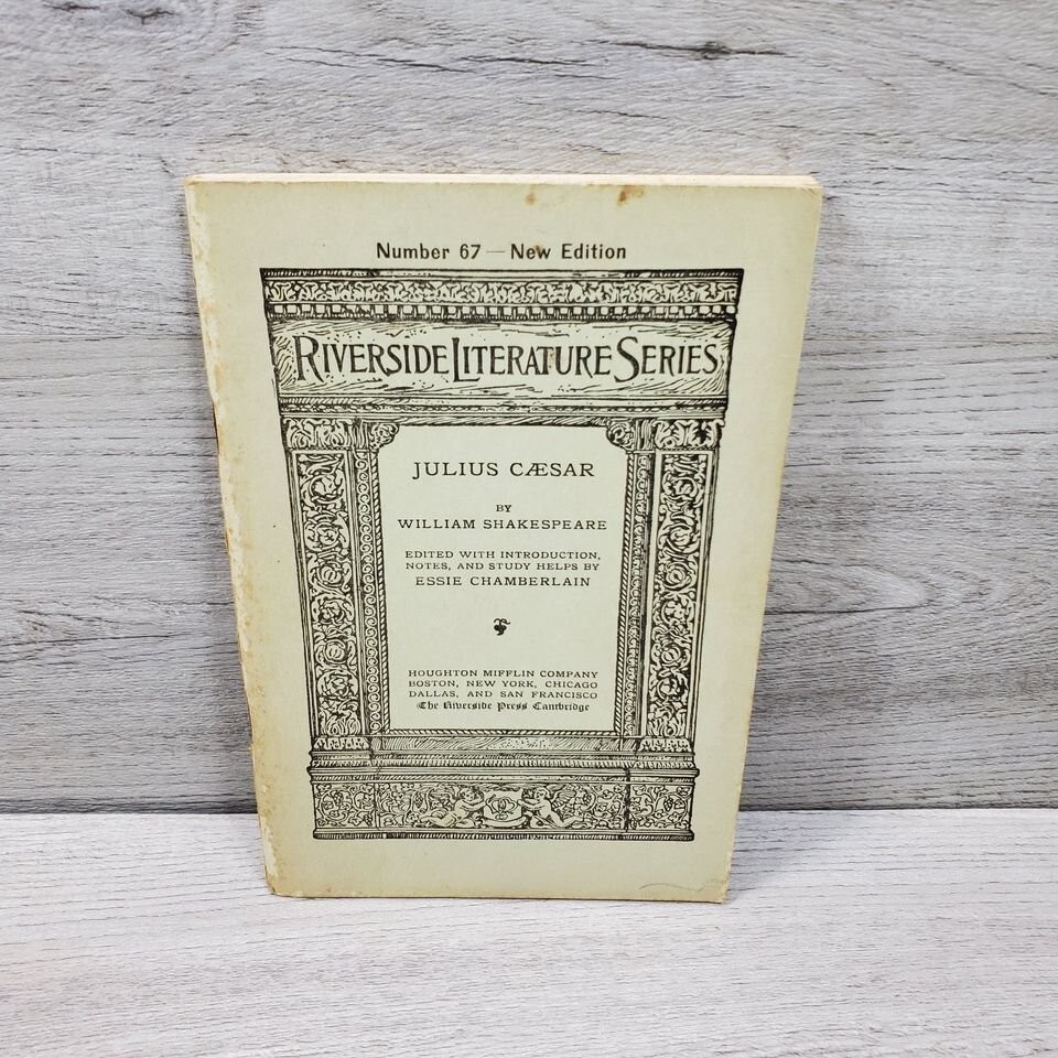 1929 Riverside Literature Series Julius Caesar Shakespeare Old Vintage ...