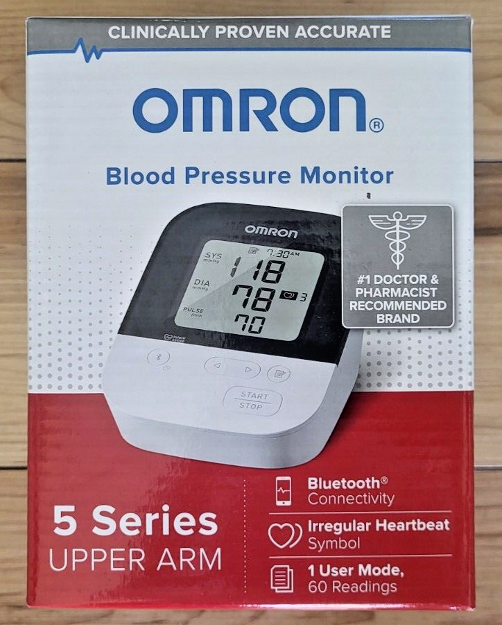 Omron 5 Series Wireless Upper Arm Blood Pressure Monitor - BP7250 ...