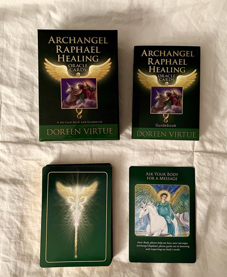 Archangel Raphael Healing Oracle Cards 44 Card Deck & Guidebook Doreen ...