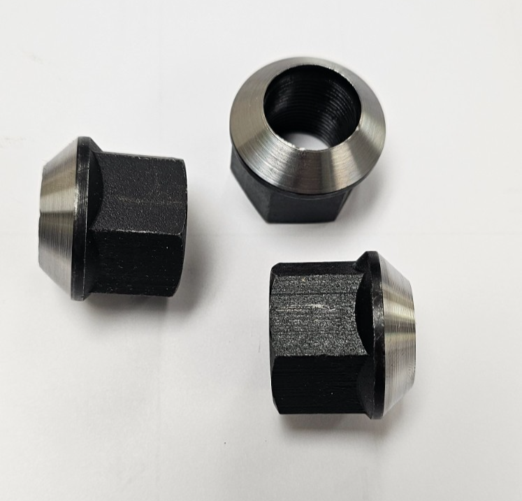 (3) Hub Centric Centering Lug Nuts M22x1.5 mm Oshkosh MTVR Tapered ...