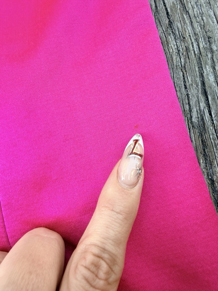 1960s Vintage Handmade Hot Pink Fuchsia Diamond Brooch Mini Dress | eBay