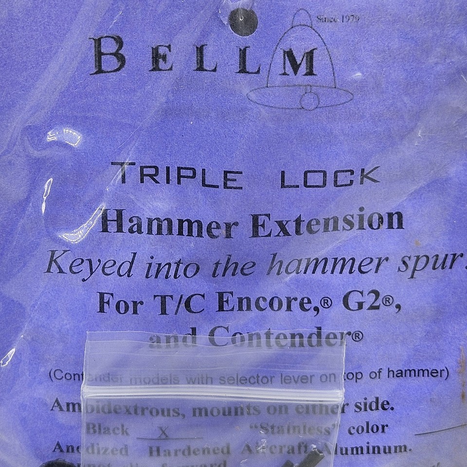 T/C Encore G2 Contender Bellm Triple Lock Hammer Extension Ambidextrous ...