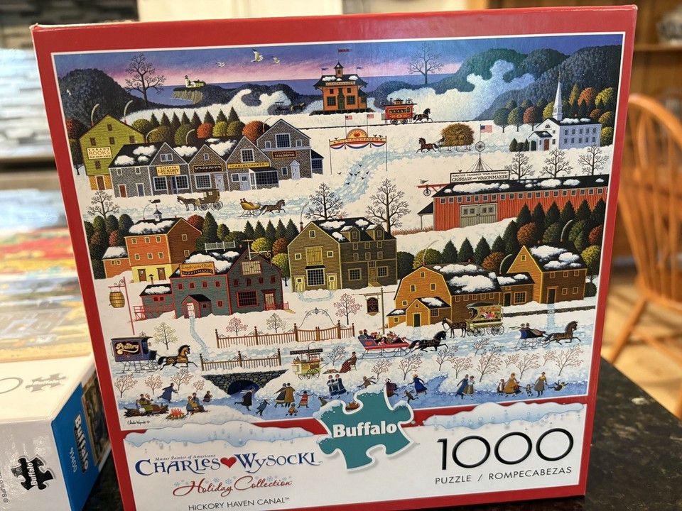 Lot Of 6 Charles Wysocki Puzzles 300 And 1000 Piece Caleb’s Buggy ...