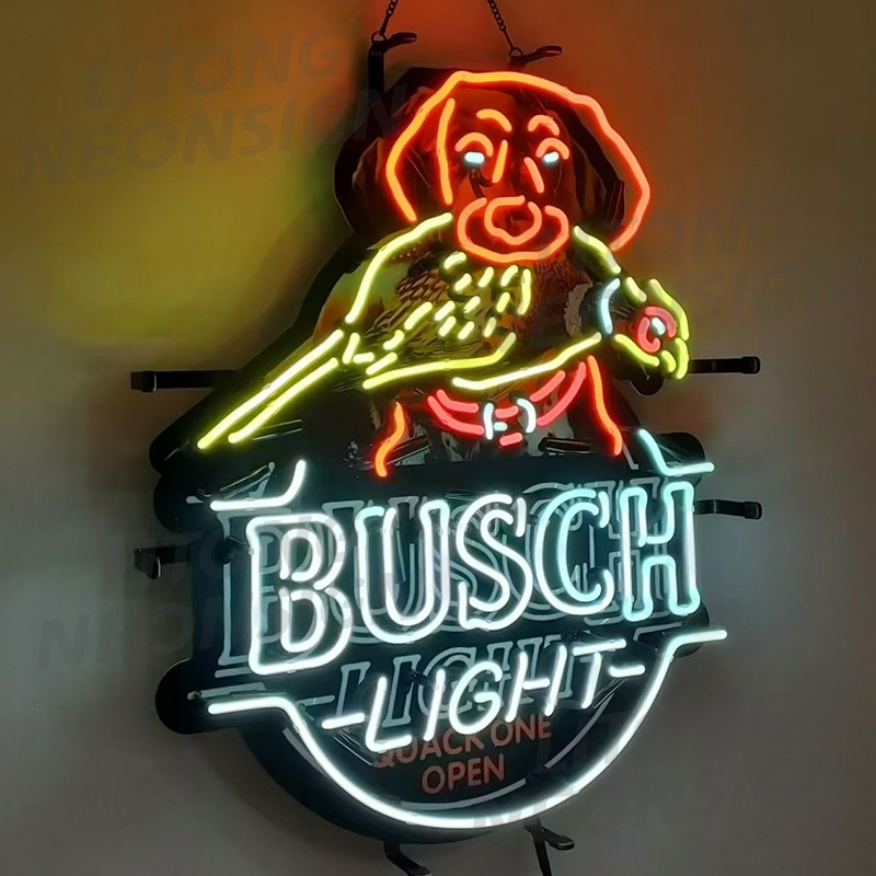 US STOCK Hunting Dog Pheasant Quack One Open Beer Neon Sign 19"X15" Bar ...