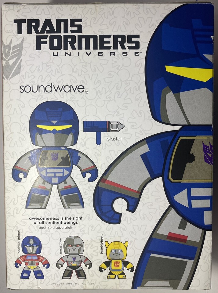 Hasbro Mighty Muggs Transformers Universe Soundwave Vinyl Figure NEW ...
