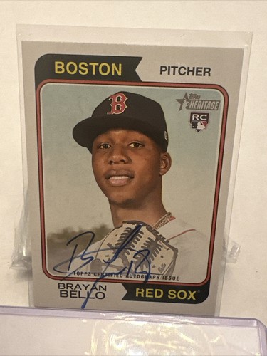 2023 Topps Heritage Real One Autograph Brayan Bello RC Auto #ROA-BBO ...