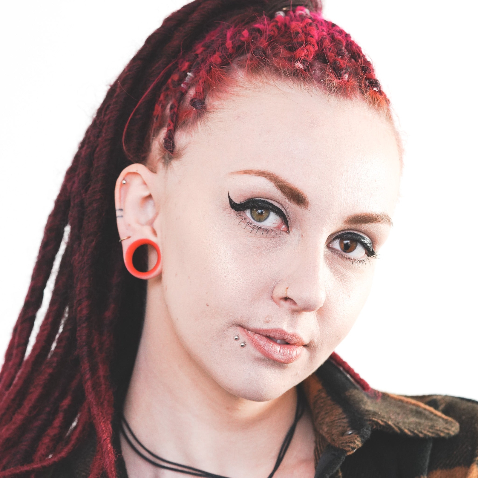 Red Silicone Double Flare Tunnel Silicone Ear Gauges Stretchers | eBay