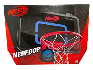 Nerf Sports Nerfoop Pro Series Indoor Basketball Hoop Grip Ball Clear ...