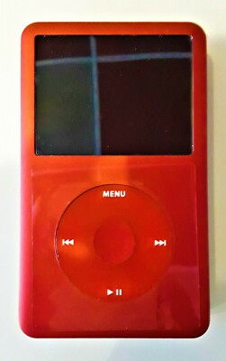 IPOD CLASSIC RED SD 512GB! WOLFSON DAC! ALUMINIUM METAL FRONT! + LOT OF ...