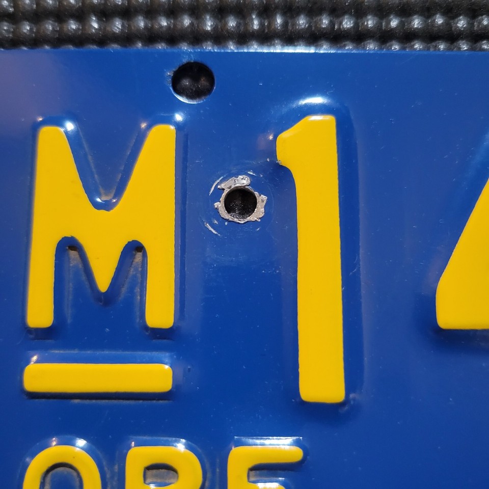 Vintage 1956 Oregon Motorcycle License Plate | eBay