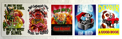 2022 Topps Garbage Pail Kids Bookworms Book Marked COMPLETE 5-Card Set ...