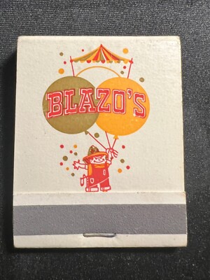 VINTAGE MATCHBOOK - BLAZO'S RESTAURANT - DEARBORN, MI - UNSTRUCK! | eBay