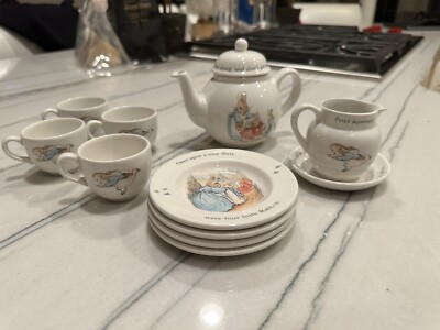 Wedgwood Peter Rabbit Miniature Tea Set 1993 11 Pieces | eBay
