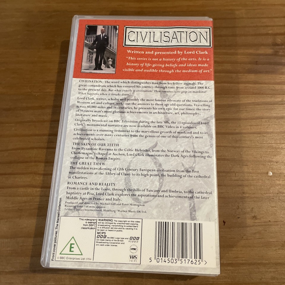 Civilisation Vhs WHSmith Exclusive Video | eBay UK