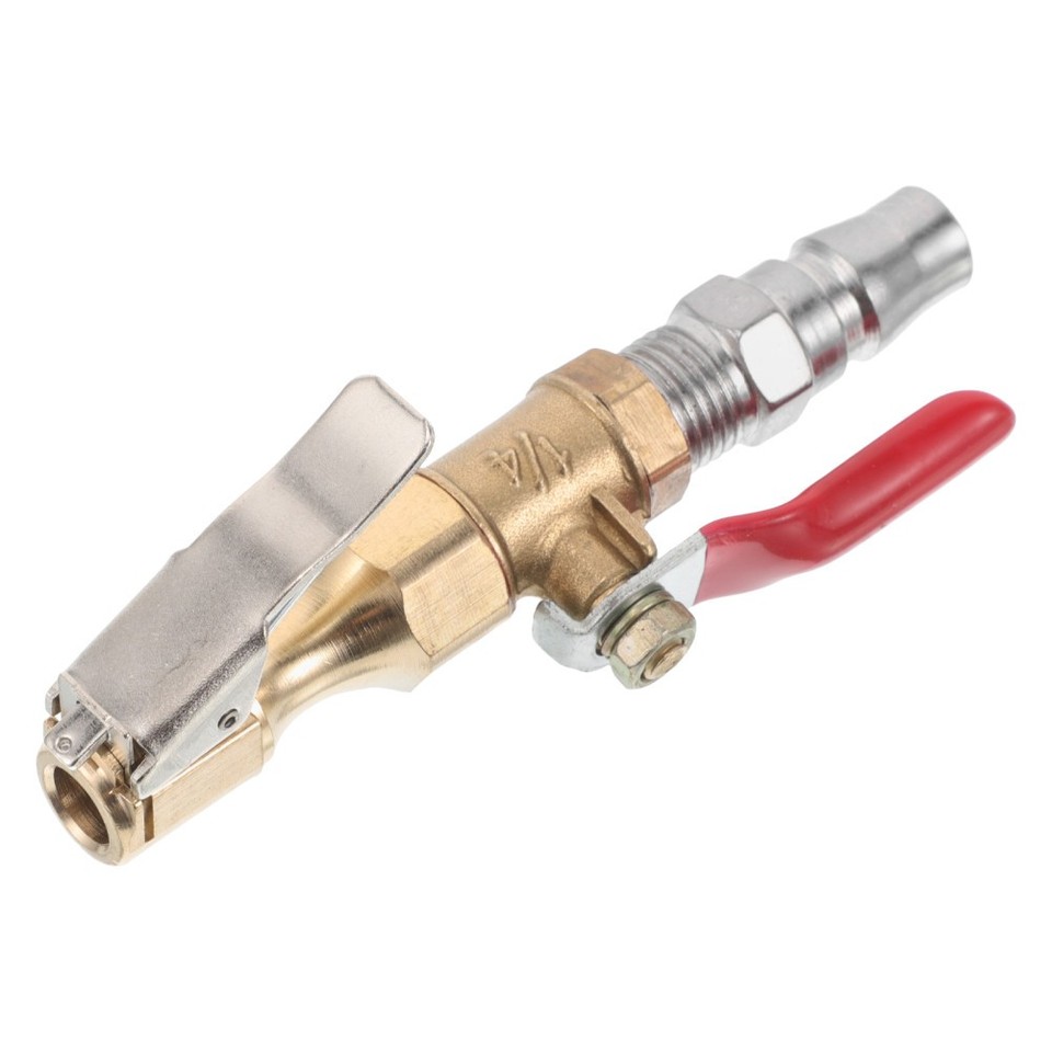 Locking on Chuck Quick Release Tire Inflator Adapter Air Compressor ...