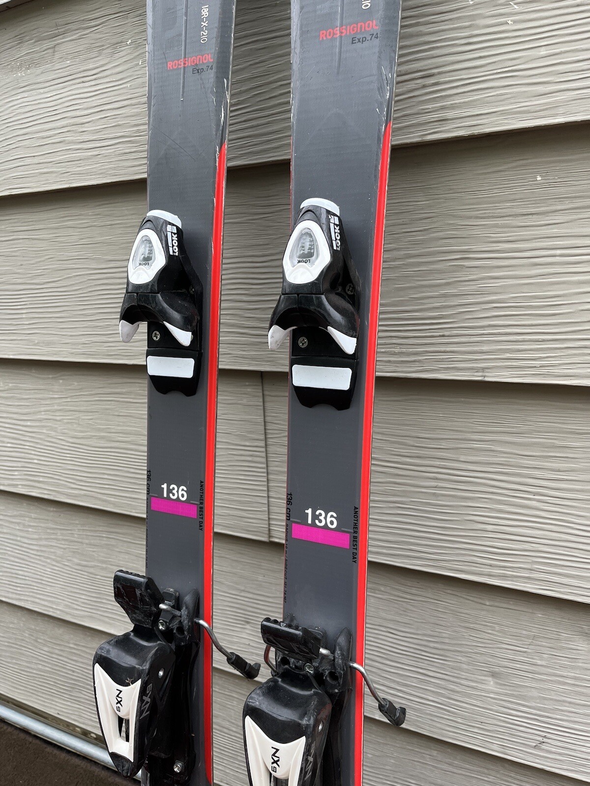 Rossignol Exp RTL 74 Skis w/ Look NX9 Adjustable Bindings - Size 136cm ...