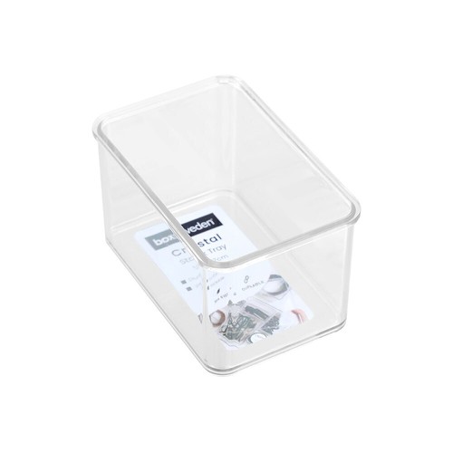 Boxsweden 12cm Clear Crystal Stackable Tray Storage Home Container ...