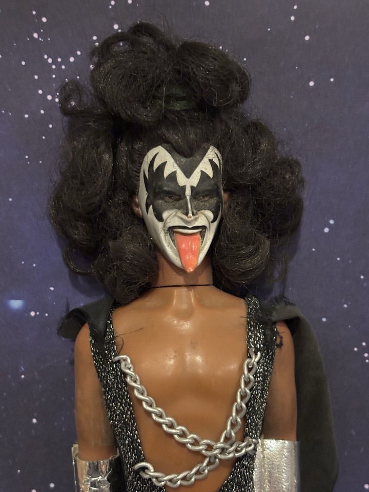 Vintage 1977 Kiss Mego 12” Gene Simmons Action Figure Doll-Excellent ...