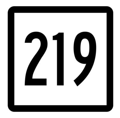 Connecticut State Route 219 Sticker Decal R5222 Highway Route Sign | eBay