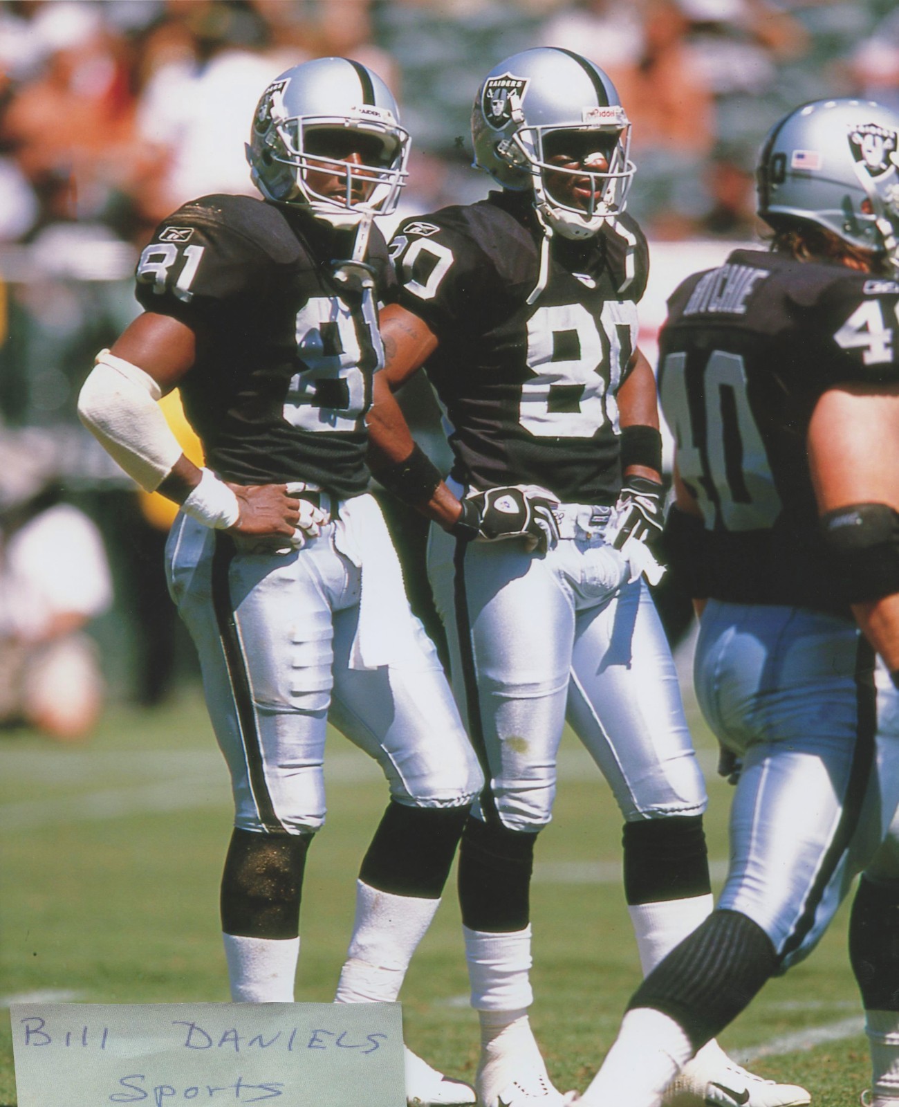 JERRY RICE TIM BROWN Jon Ritchie OAKLAND RAIDERS 49ERS HOF 2002 8 X 10 ...