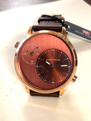Mini Focus Watch MF0035G 2 Time Zone New With Tags | eBay