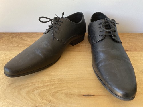 Black Connor Lace Up Dress Shoes Size 10 School Graduation Wedding ...