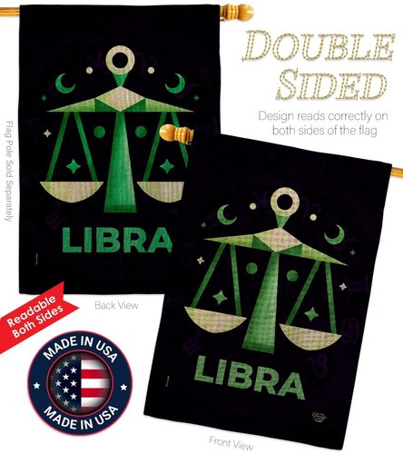 Libra House Flag Interests Zodiac Sign Celestial Stars Sun Horoscope ...