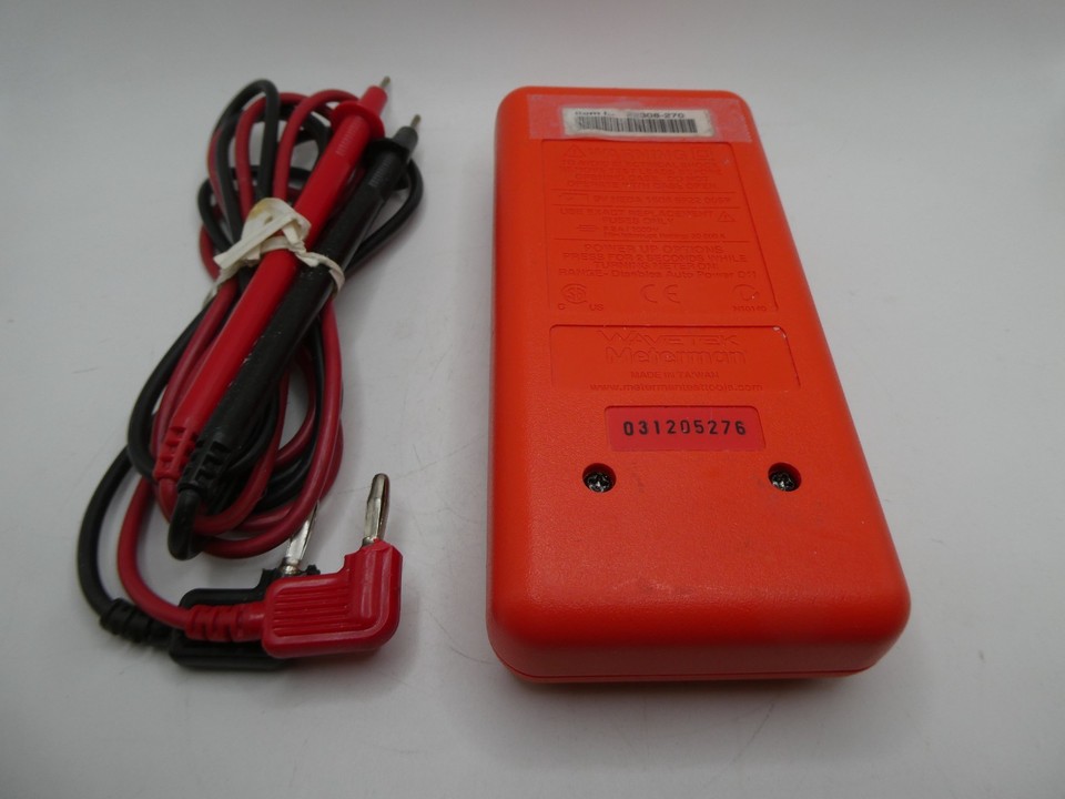 Wavetek Meterman Digital Multimeter 35XP Test Leads Voltage Ohms | eBay