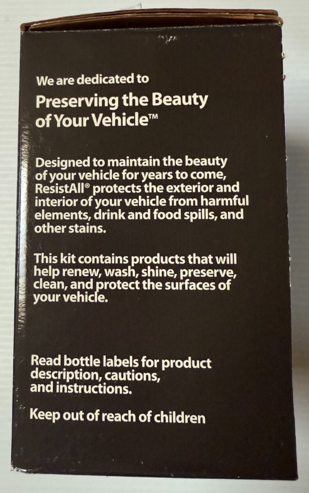 ResistAll Customer Care Kit Car Cleaning Supplies Interior Exterior Kit ...