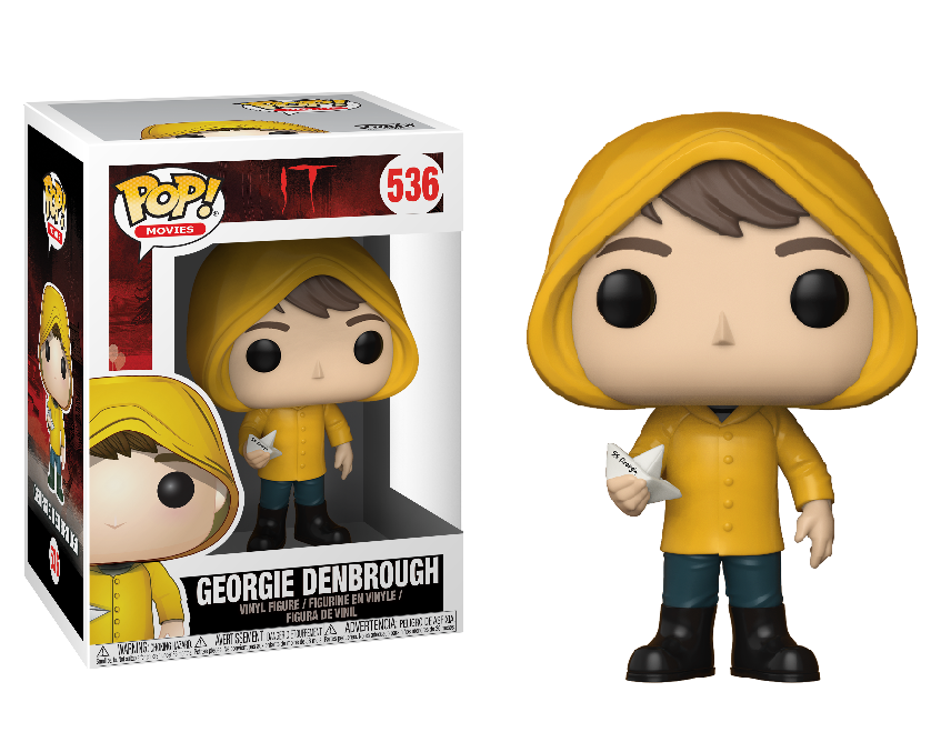 FUNKO POP! MOVIES: IT GEORGIE WITH BOAT CHASE # 536 ON HAND READY TO ...