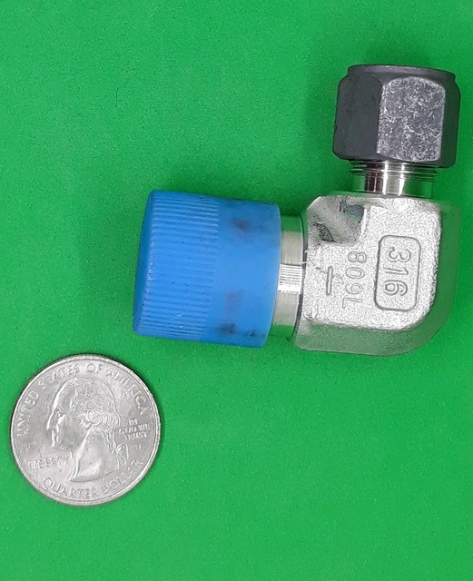 Parker CPI 6-8 Cbz-ss 316 Stainless Steel Compression Tube Fitting 90 ...