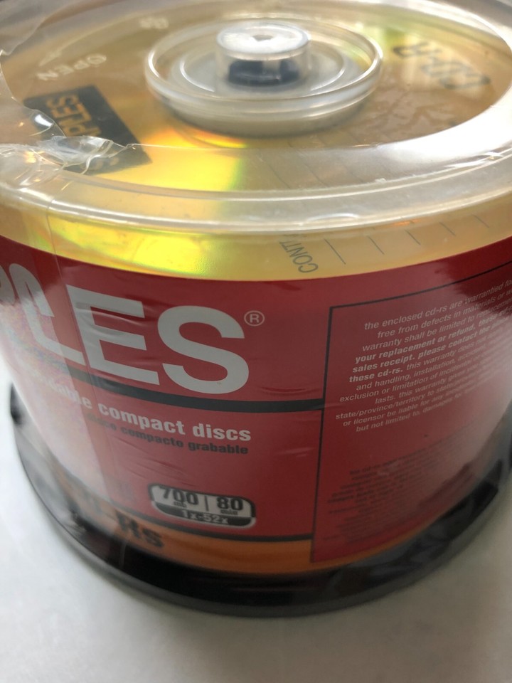 CD-R Recordable Compact Disc Staples 700MB 80MIN 1x-52X CD-R Spindle 50 ...