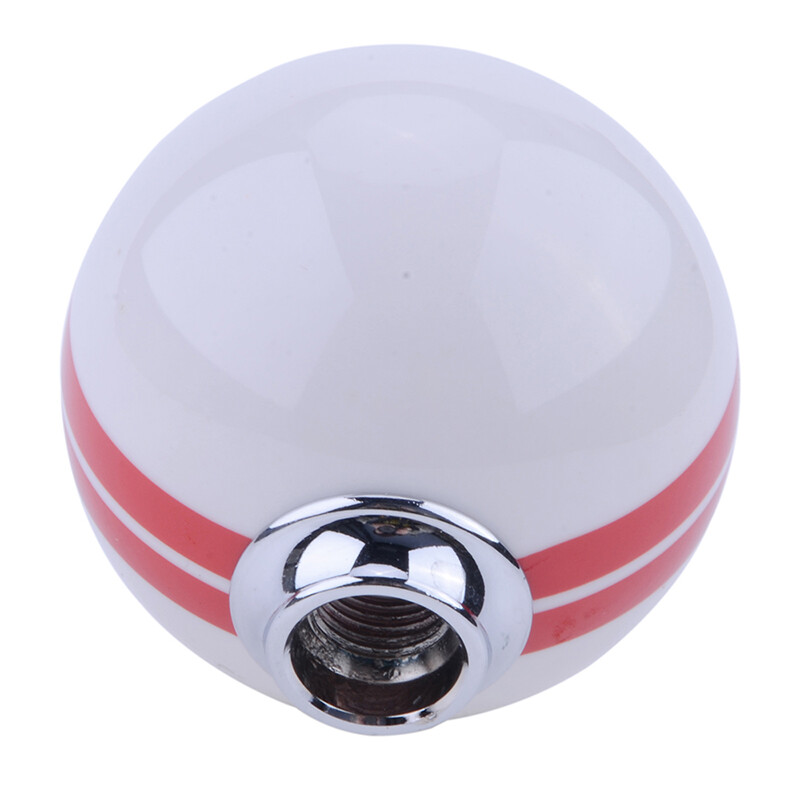 5 Speed Manual Gear Shift Knob Shifter White Ball For Ford Mustang ...