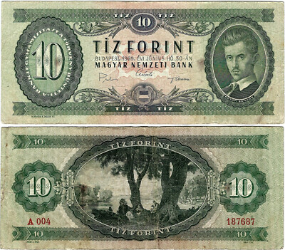 Ungarn Banknote Schein 10 Forint 1969 Magyar Nemzeti Bank P-168d | eBay.de