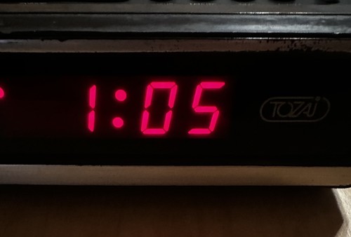 Tozai Digital Alarm Clock Snooze Battery Red Display ATC3035 Works ...