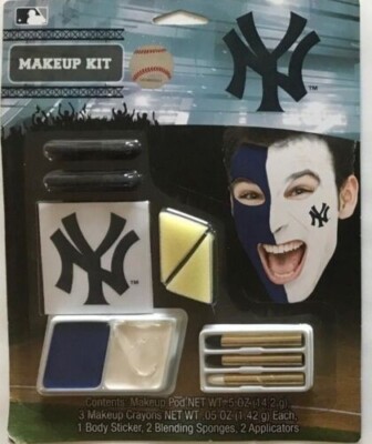 MLB New York Yankees Makeup Kit Face Paint Tattoo Sticker baseball ...