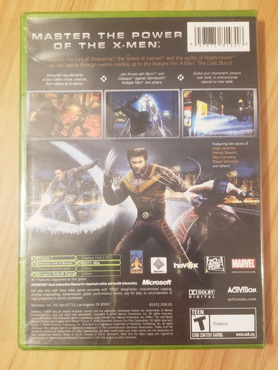 X-Men: The Official Game (Microsoft Xbox 360, 2006) for sale online | eBay