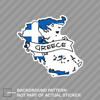 Greek Shaped Greece Flag Sticker Decal Vinyl ribbon country pride | eBay