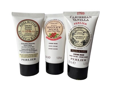 New Set Of 3 Perlier Honey Cranberry-Almond Milk-Vanilla Coffee Hand ...